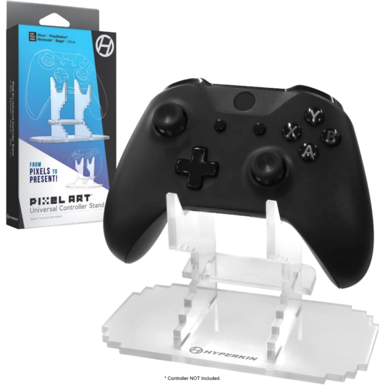 Pixel Art Universal Controller Stand (Clear) - Video Game Depot