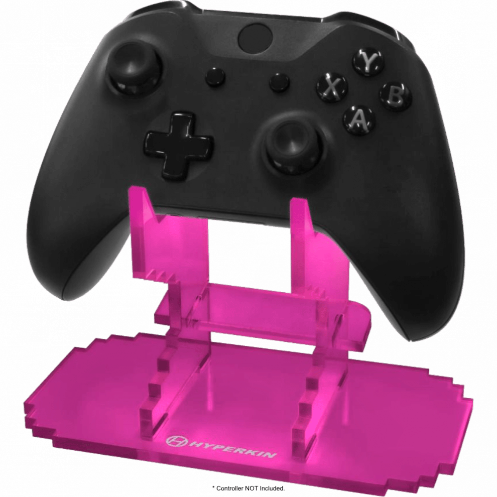 Pixel Art Universal Controller Stand (Pink) - Video Game Depot